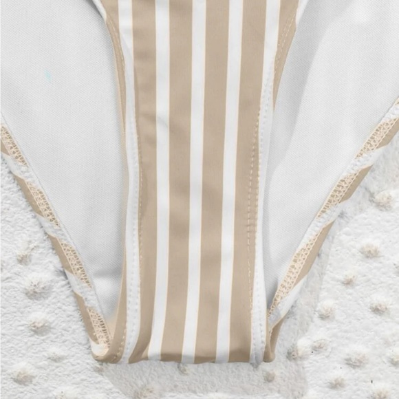 Swim | Boho Stripes Print One Piece Monokini Swimsuit | Poshmark